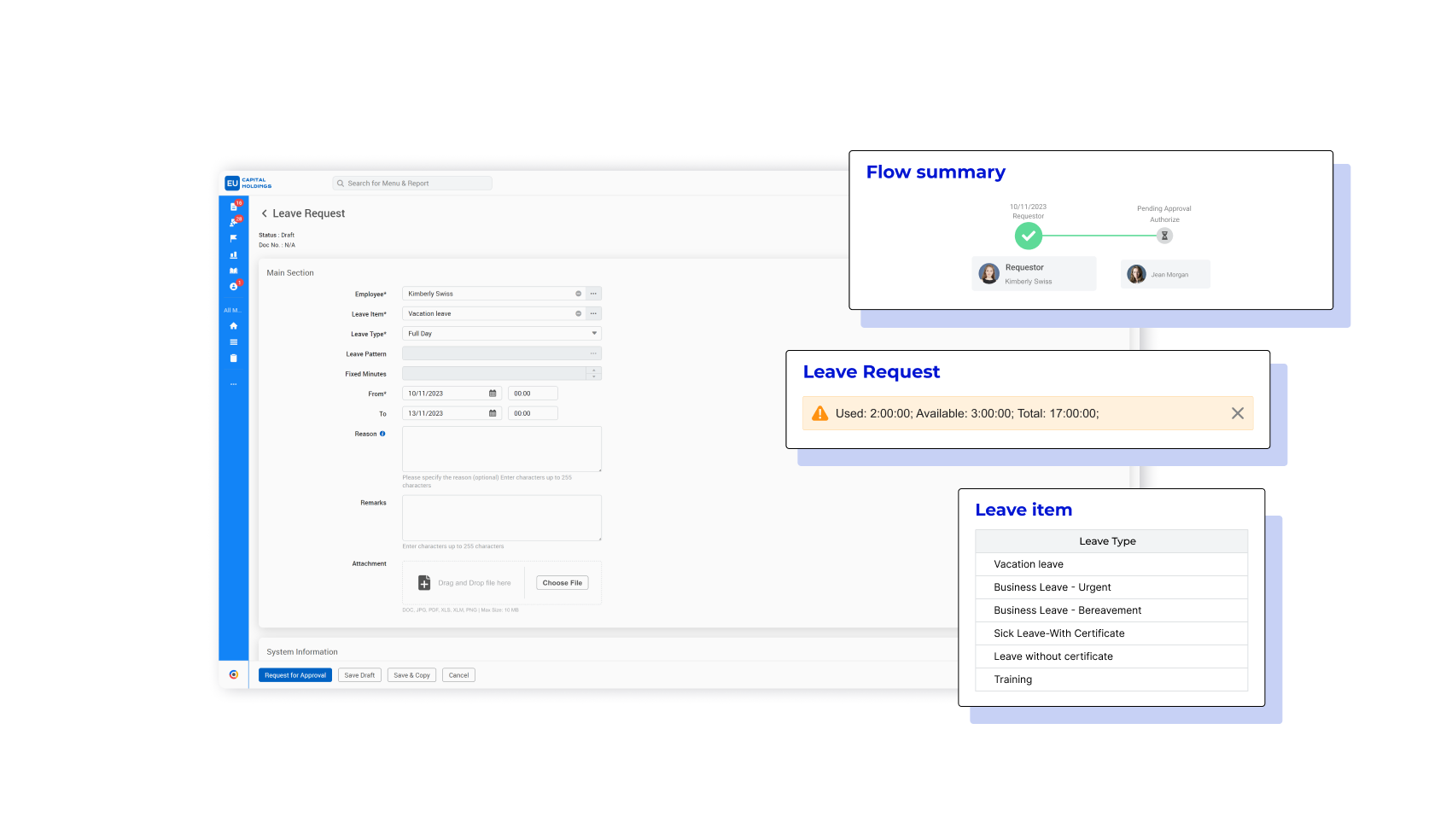 Leave | eUnite @Core