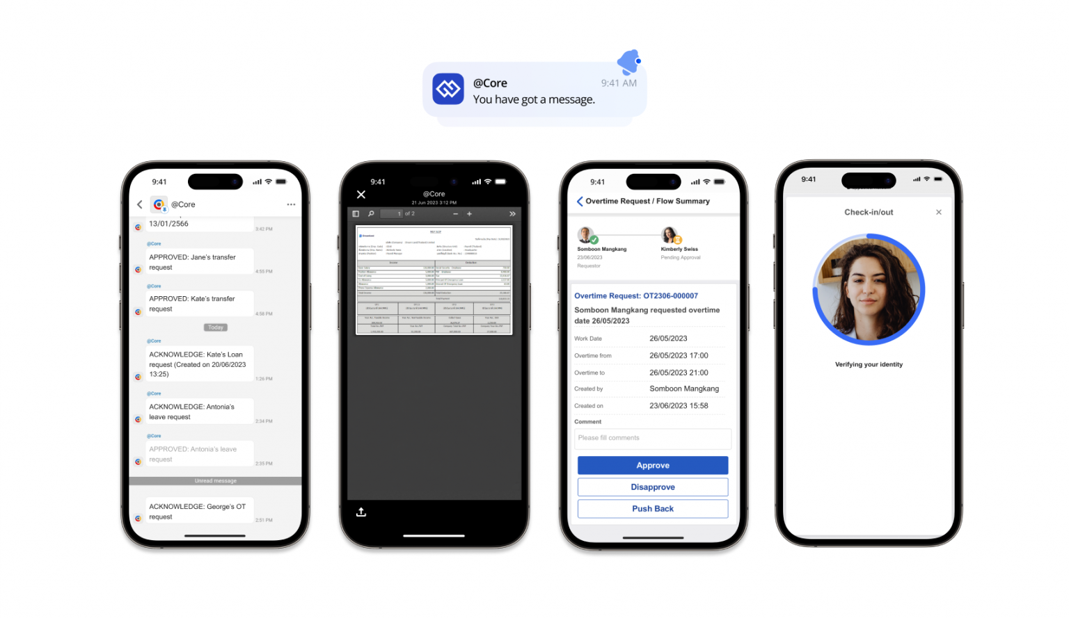 Self Services On Mobile App Eunite Core 3367